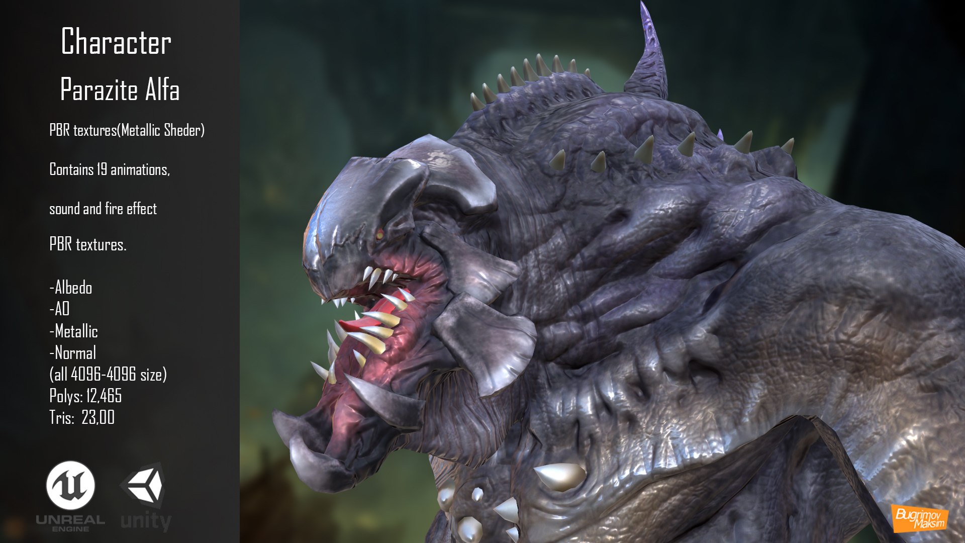 Character Parazite Alfa 3D Model - TurboSquid 1233425