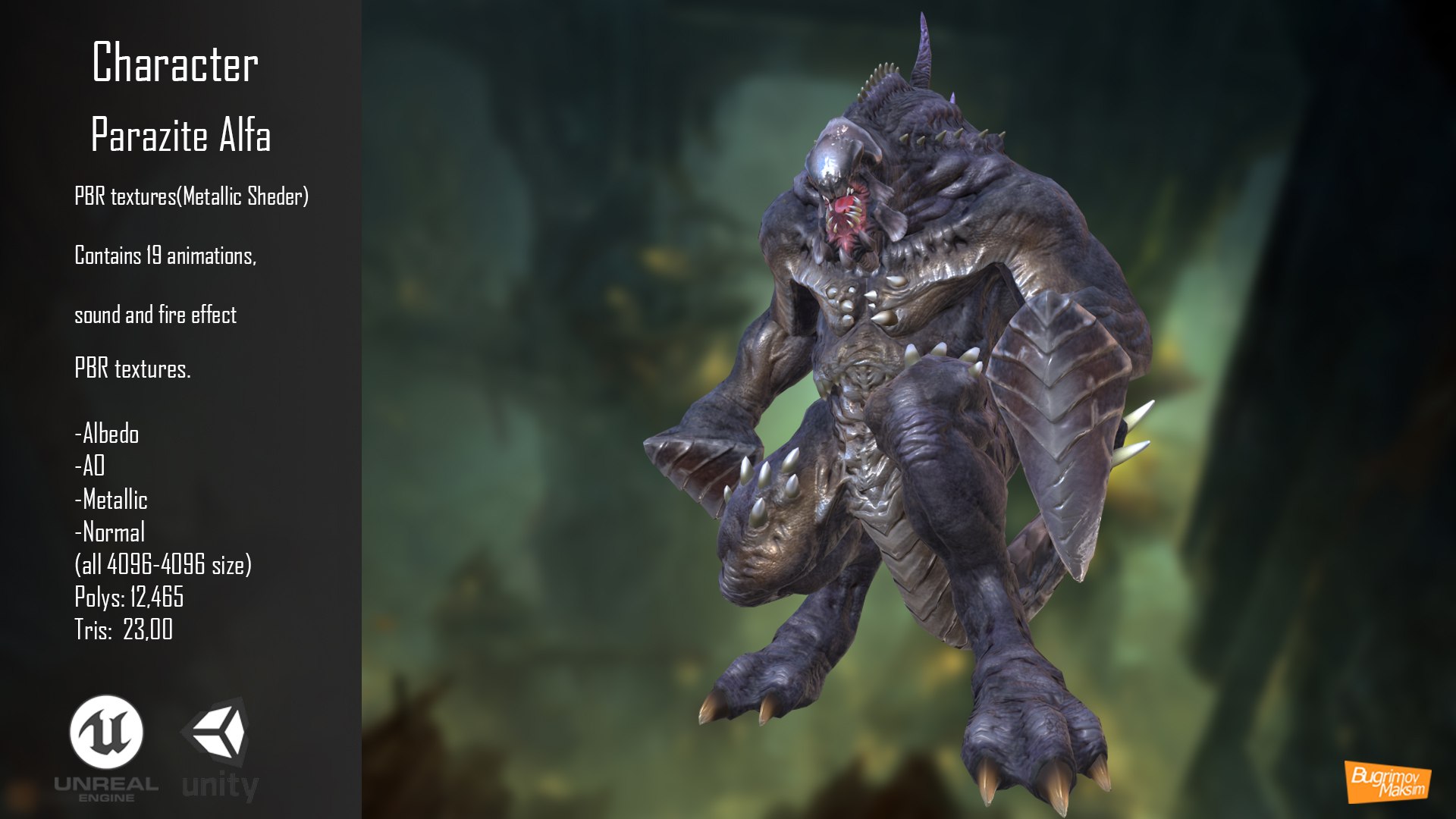 Character Parazite Alfa 3D Model - TurboSquid 1233425