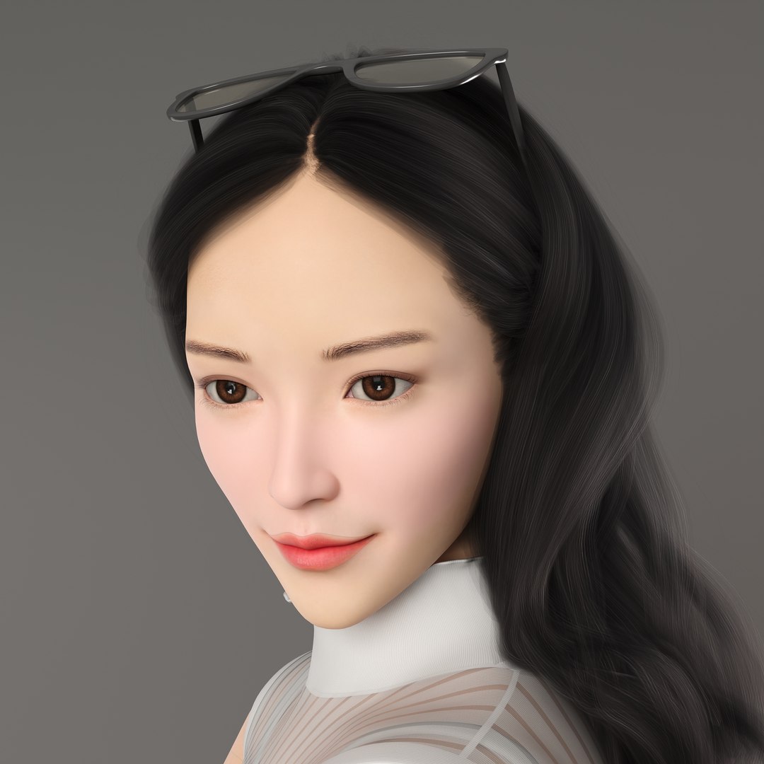 3D Business Woman Asian Model - TurboSquid 2223982