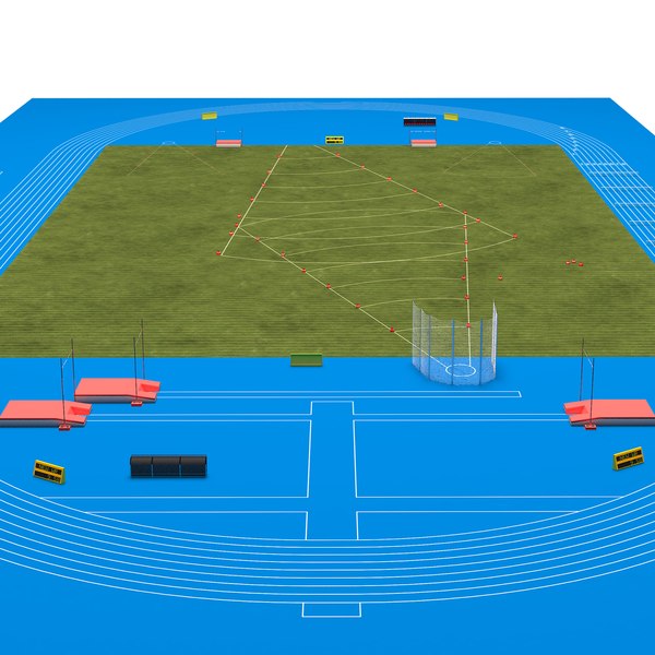 Football Field With Track Diagram