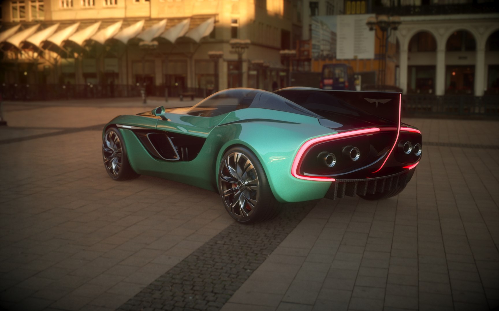 3d model design aston martin cc100