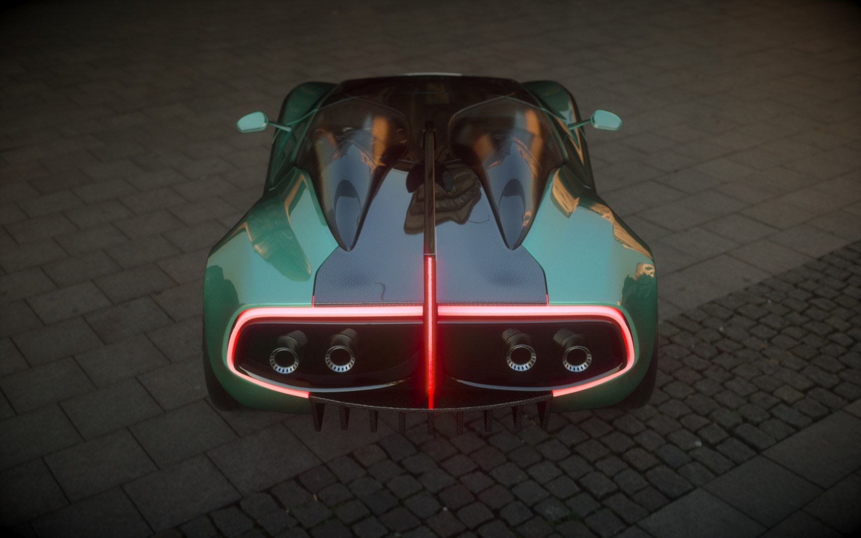 3d model design aston martin cc100