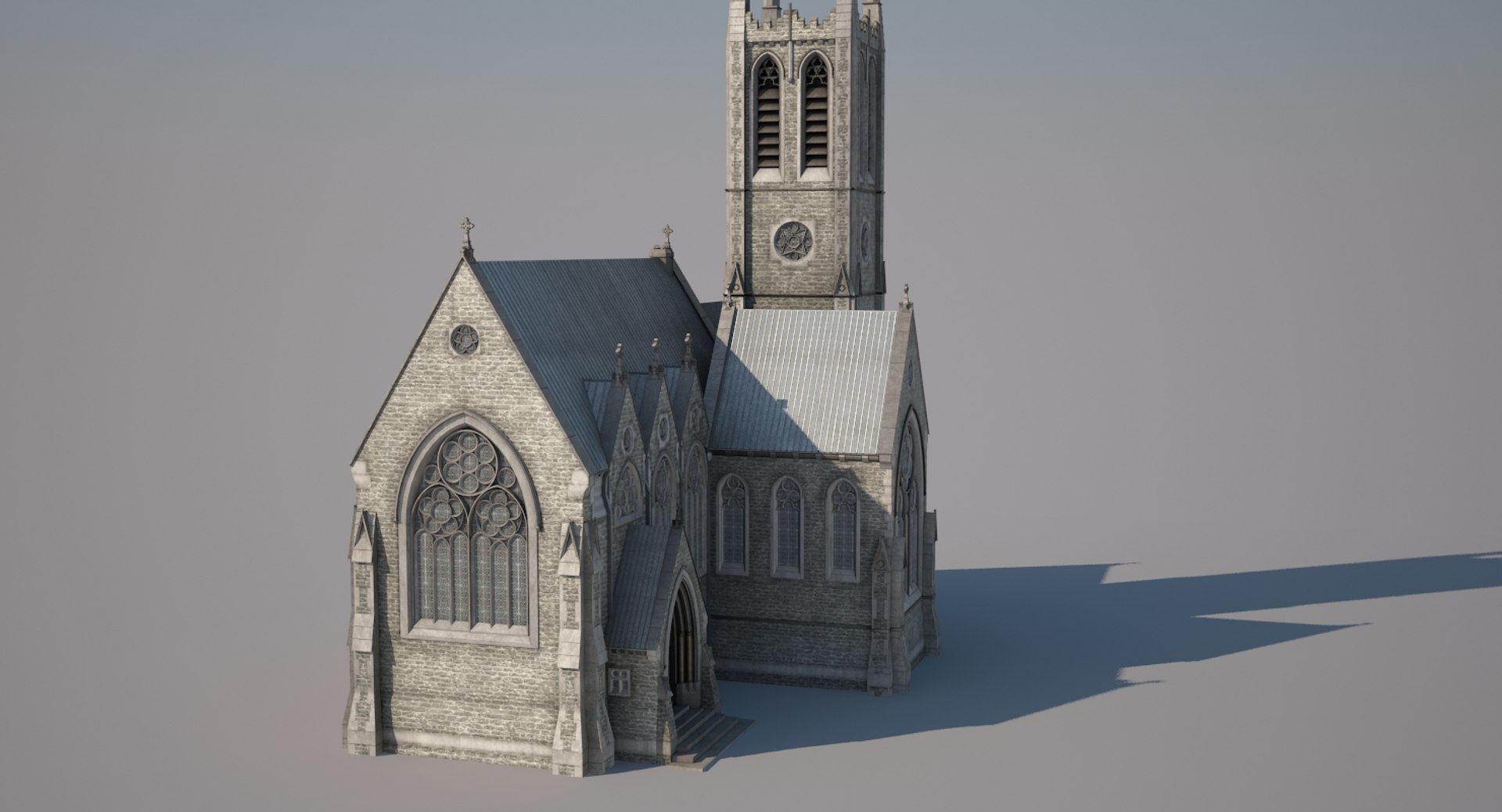 3d Ireland Gothic Church Model