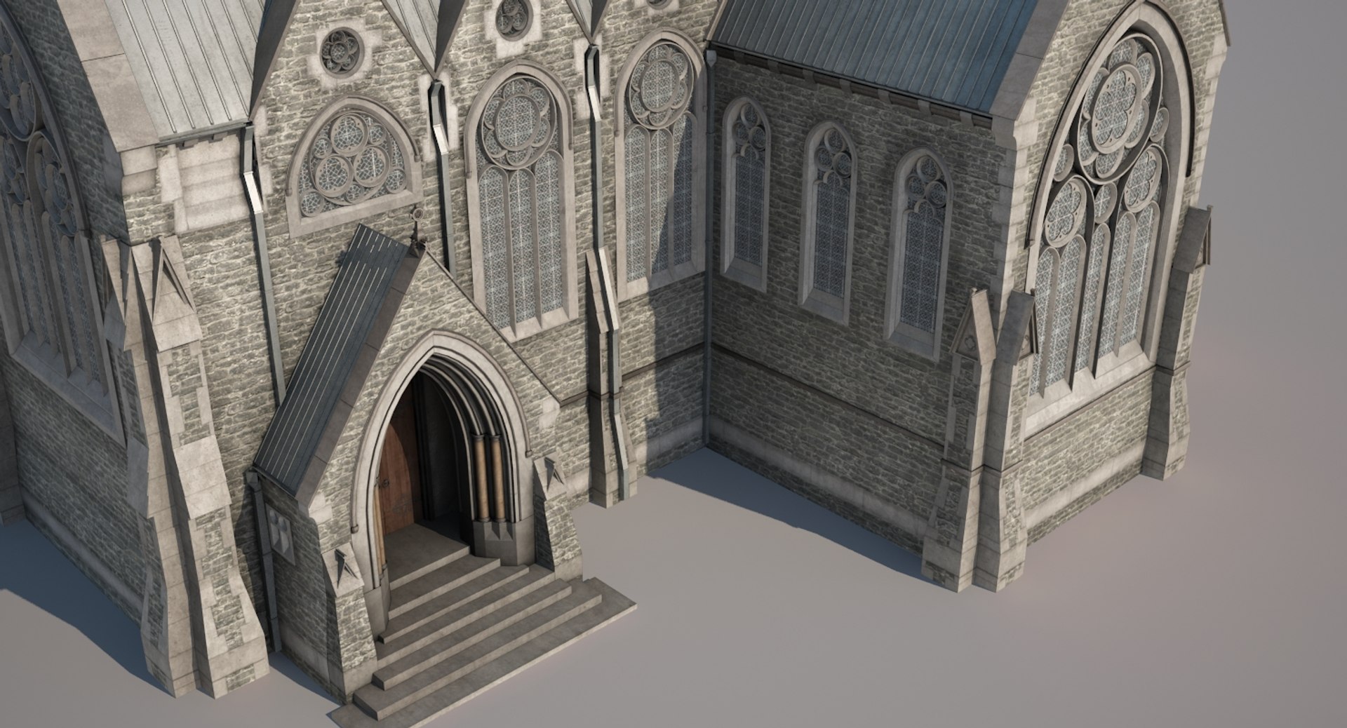 3d Ireland Gothic Church Model