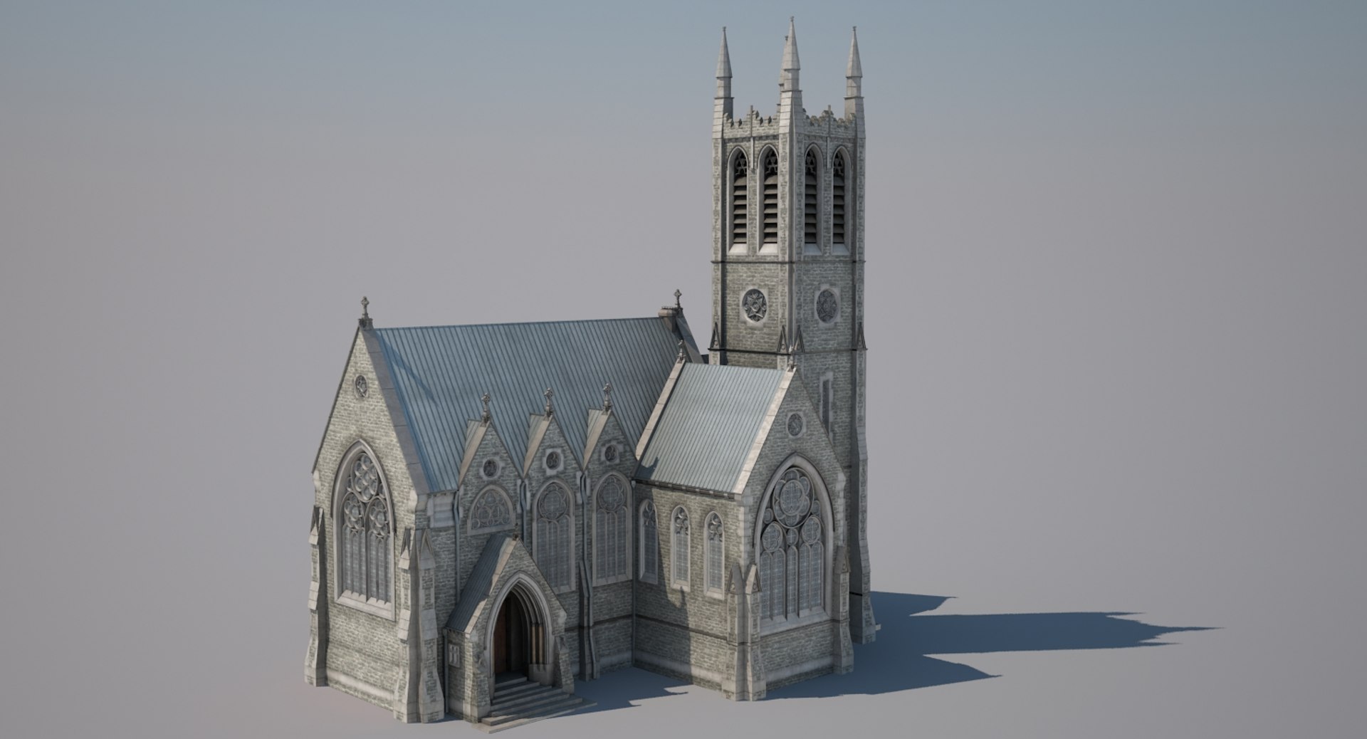 3d Ireland Gothic Church Model