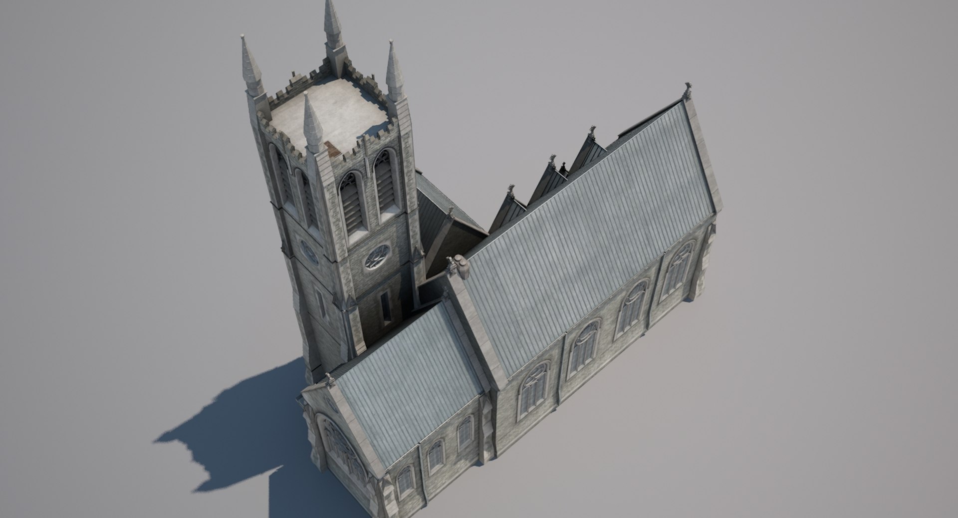 3d Ireland Gothic Church Model