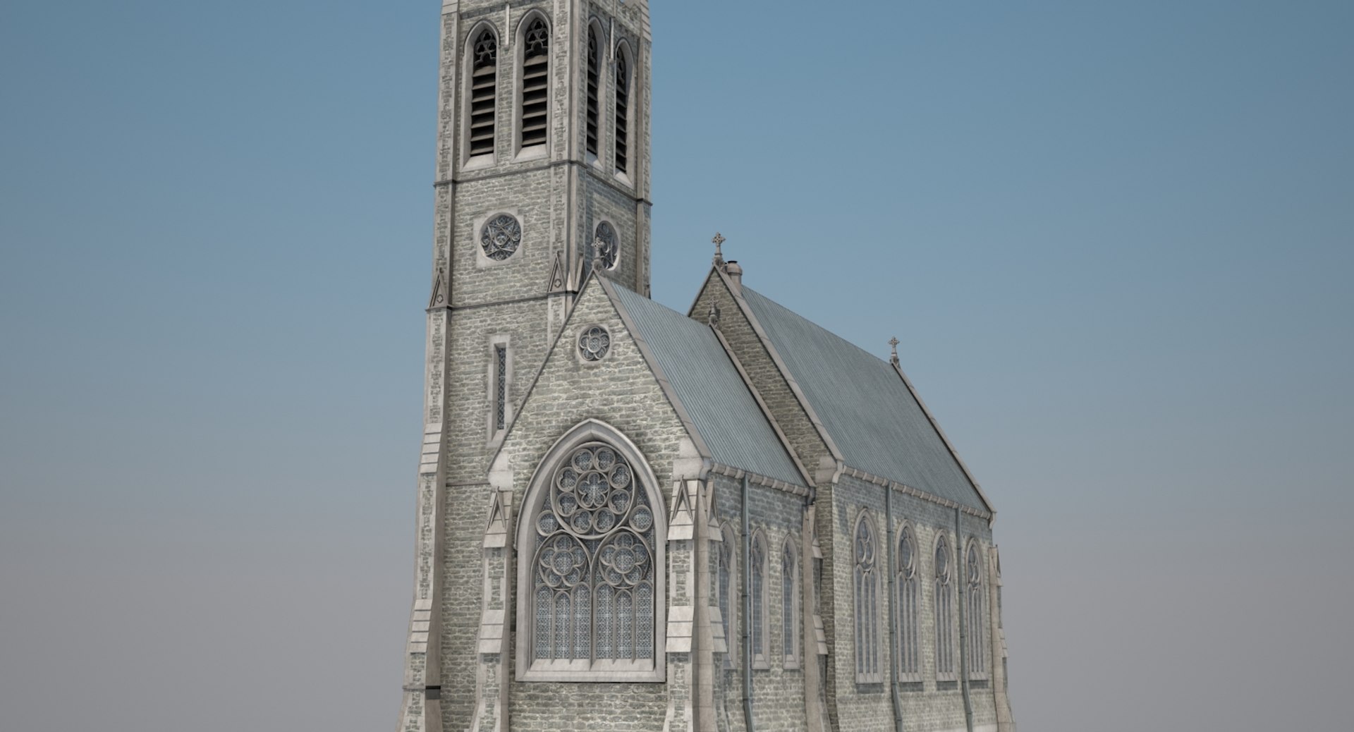 3d Ireland Gothic Church Model