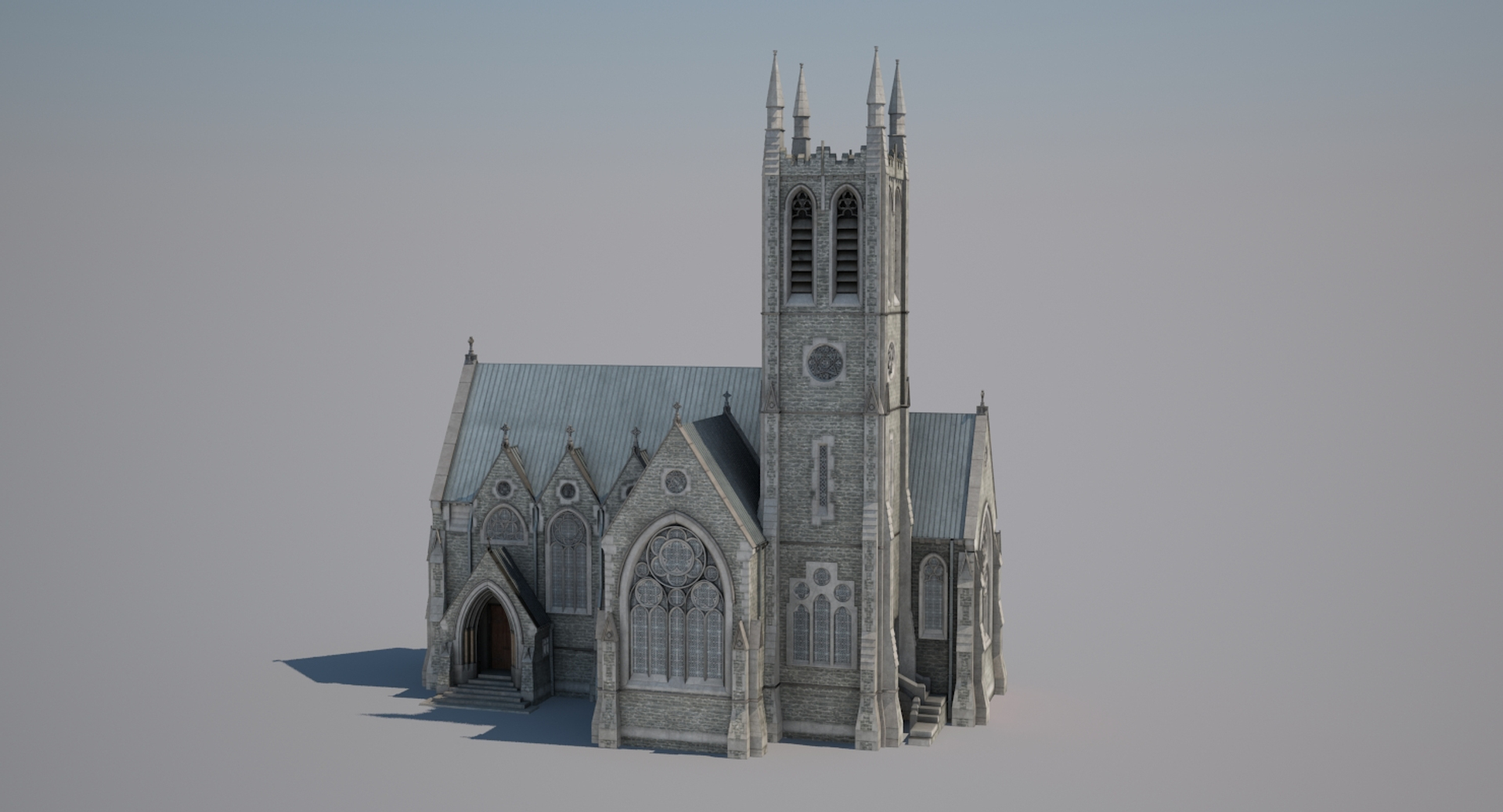 3d Ireland Gothic Church Model