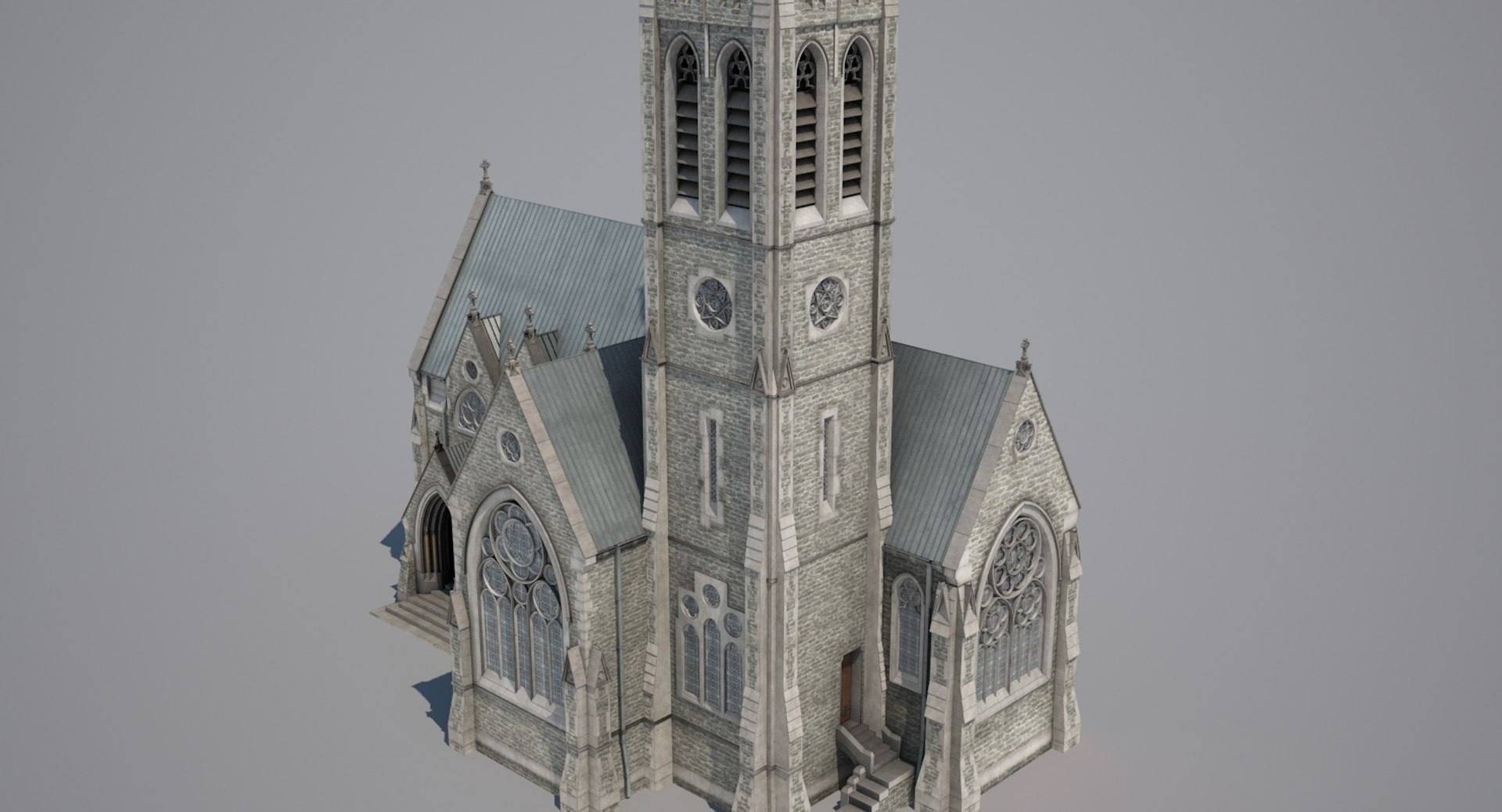 3d Ireland Gothic Church Model