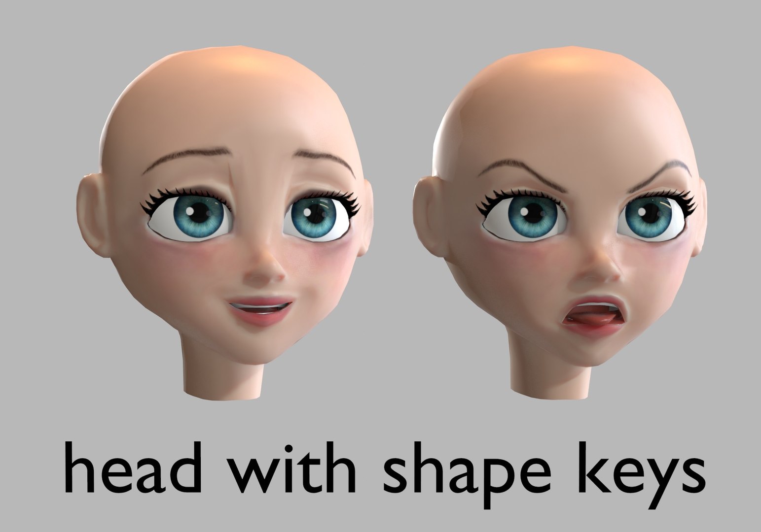 Head With 13 Shape Keys 3D - TurboSquid 1886078