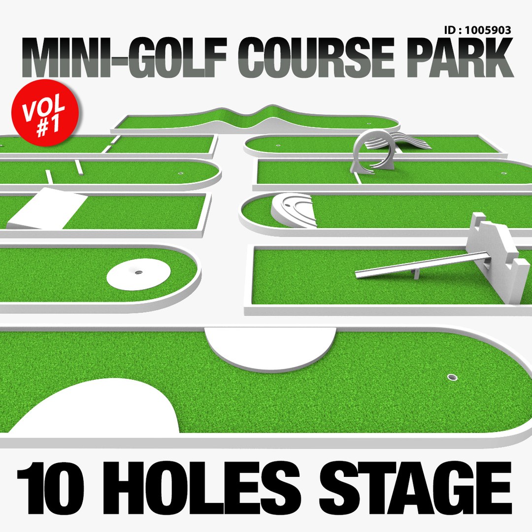 3D Model Mini Golf Park Vol2 - TurboSquid 2398319