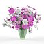 3d Model Bouquet Cosmos Flowers
