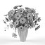 3d Model Bouquet Cosmos Flowers