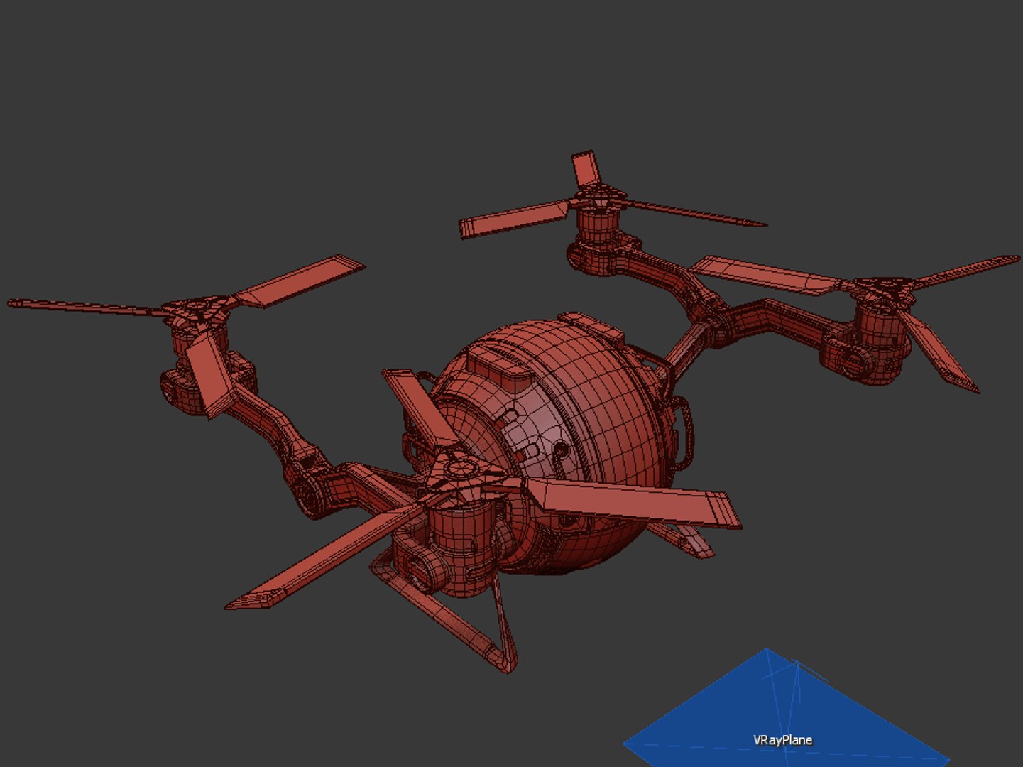 Sci Fi Cargo Quadcopter 3D Model - TurboSquid 1182943