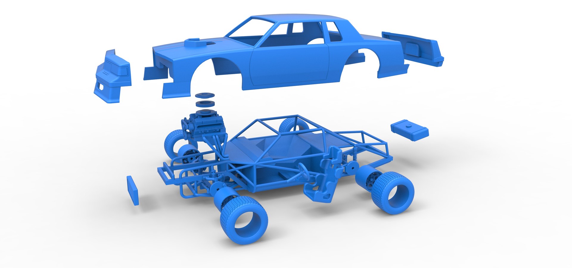 3D Diecast Vintage dirt late model race car Scale 1 to 25 - TurboSquid ...