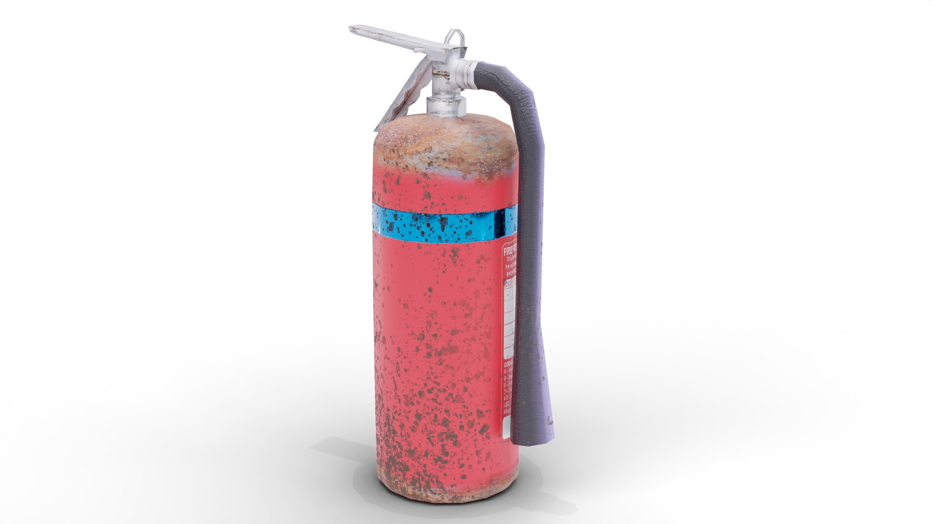 modelo 3d Extintor de incendios viejo oxidado - TurboSquid 2309727