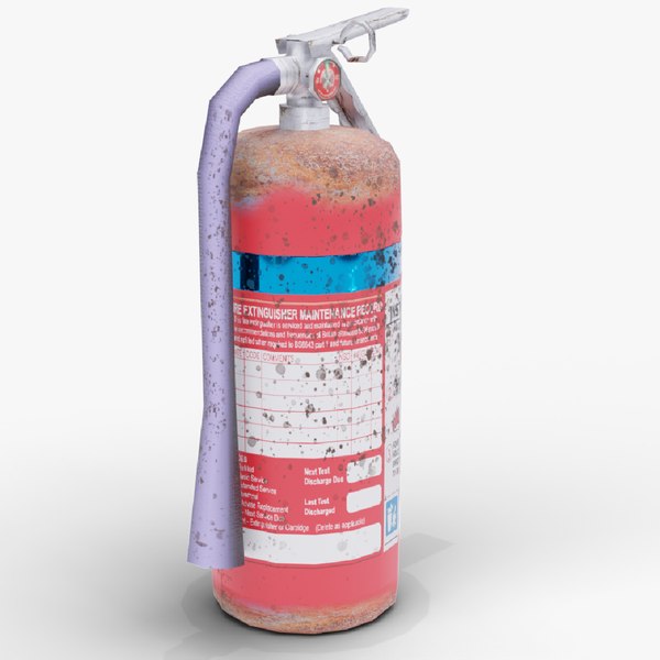 modelo 3d Extintor de incendios viejo oxidado - TurboSquid 2309727