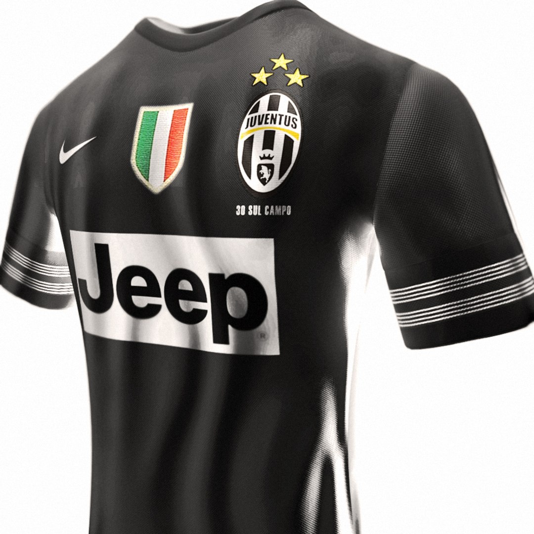 3d Model Of Realistic Juventus Soccer Jersey