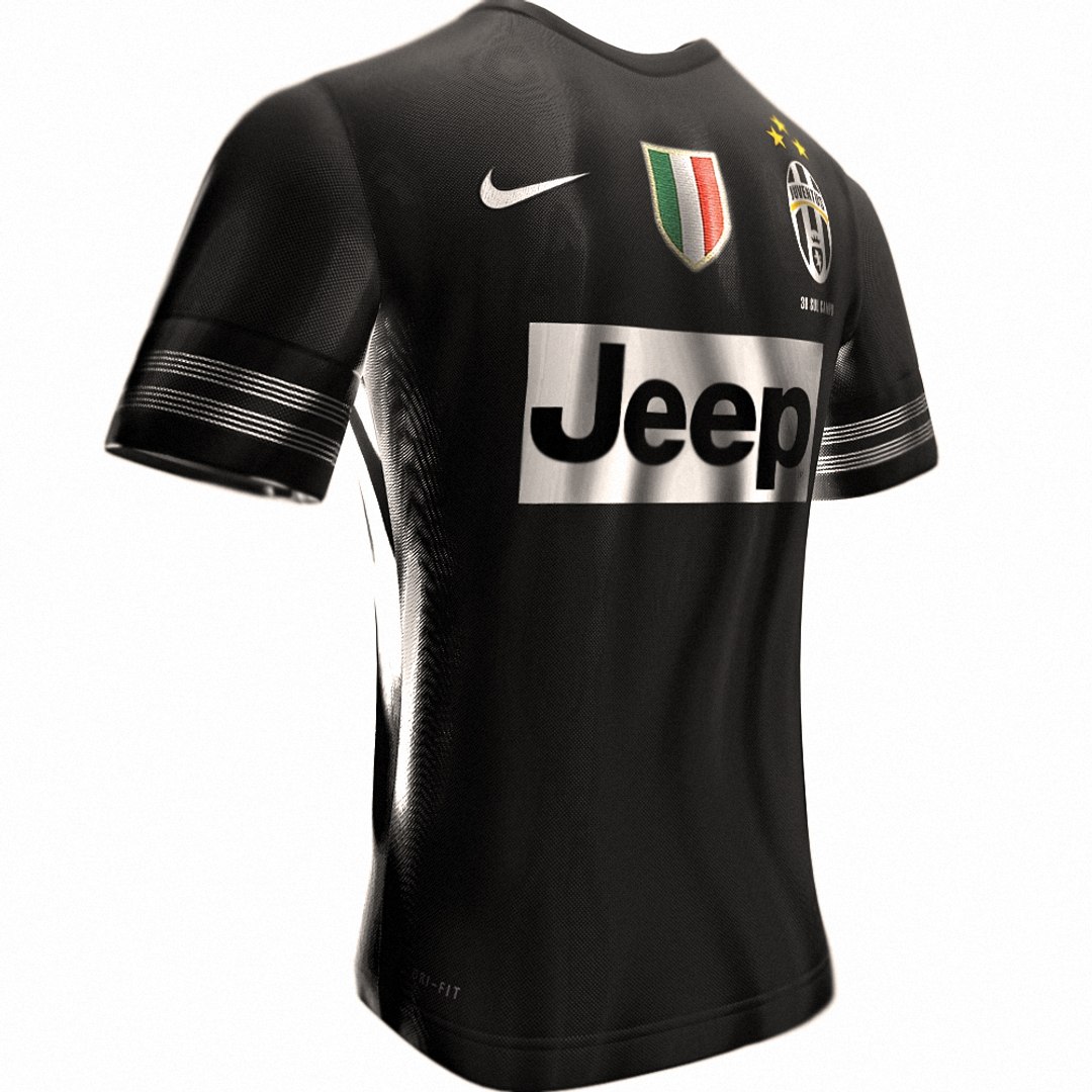 3d Model Of Realistic Juventus Soccer Jersey