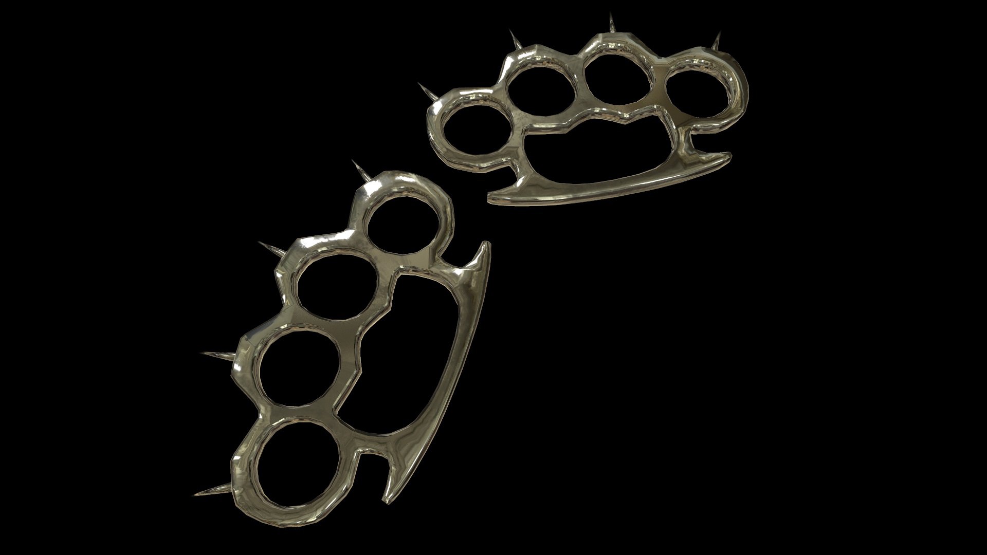 3D Spiked Brass Knuckle - TurboSquid 2109447