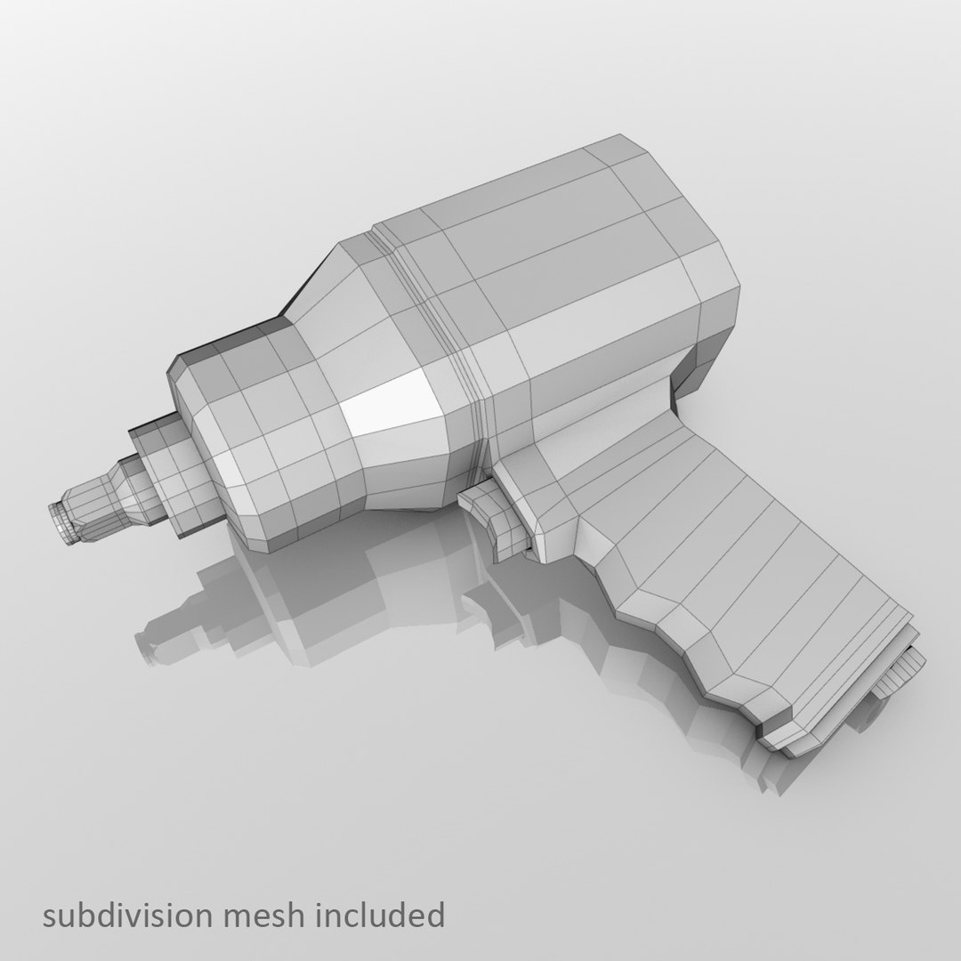 3d Model Impact Wrench