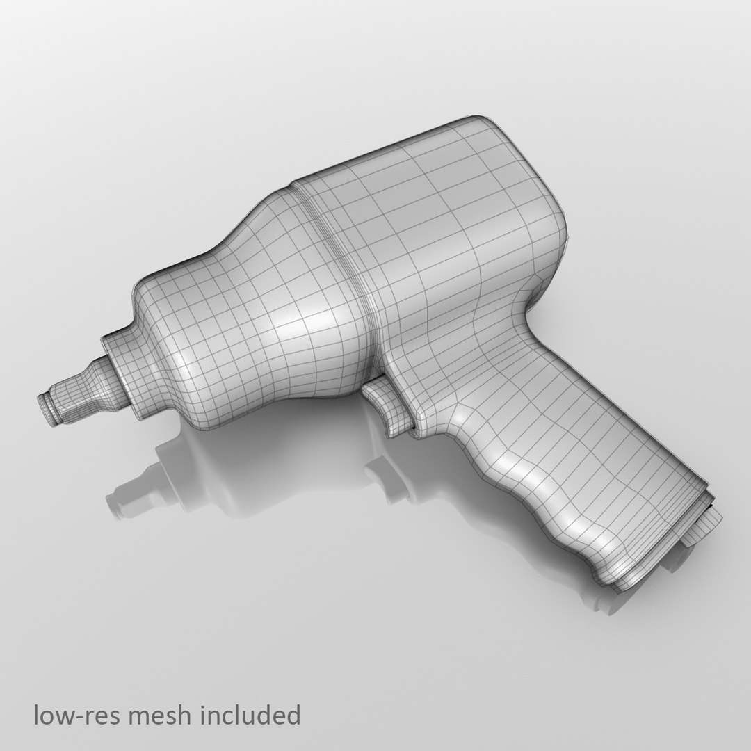 3d Model Impact Wrench