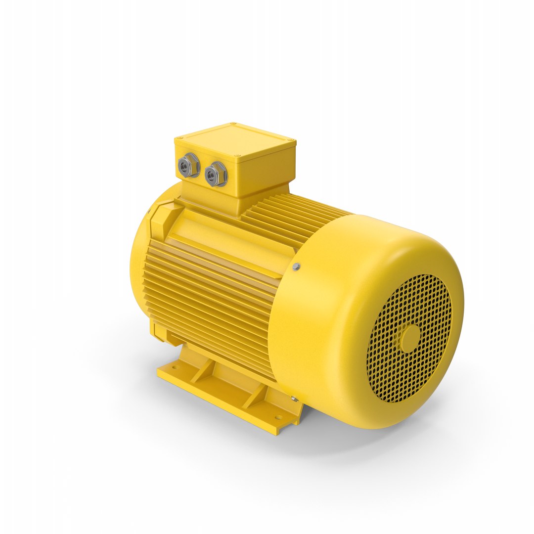 3D Industrial Electrical Motor Model - TurboSquid 2208629