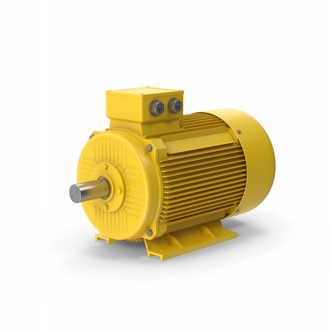 3D Industrial Electrical Motor Model - TurboSquid 2208629