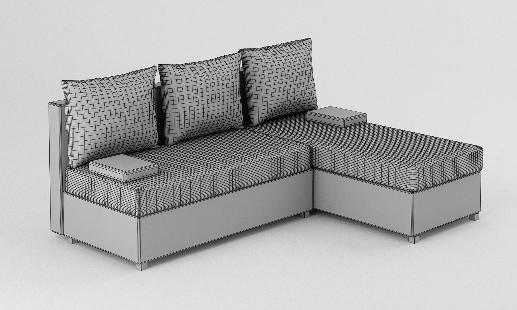 3d Simple Sofa Model