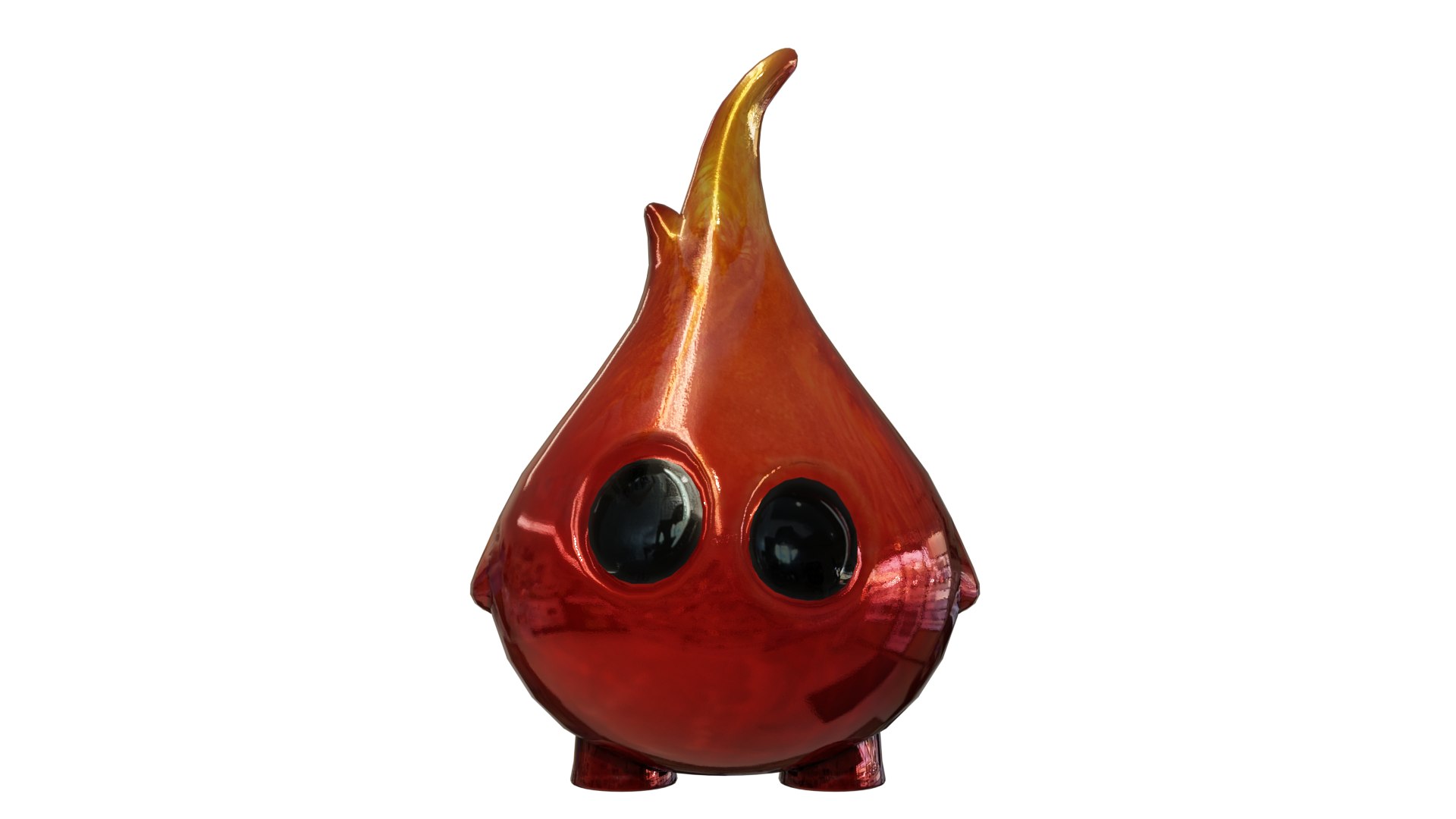 Statue Fire Wispling 3D Model - TurboSquid 2220540