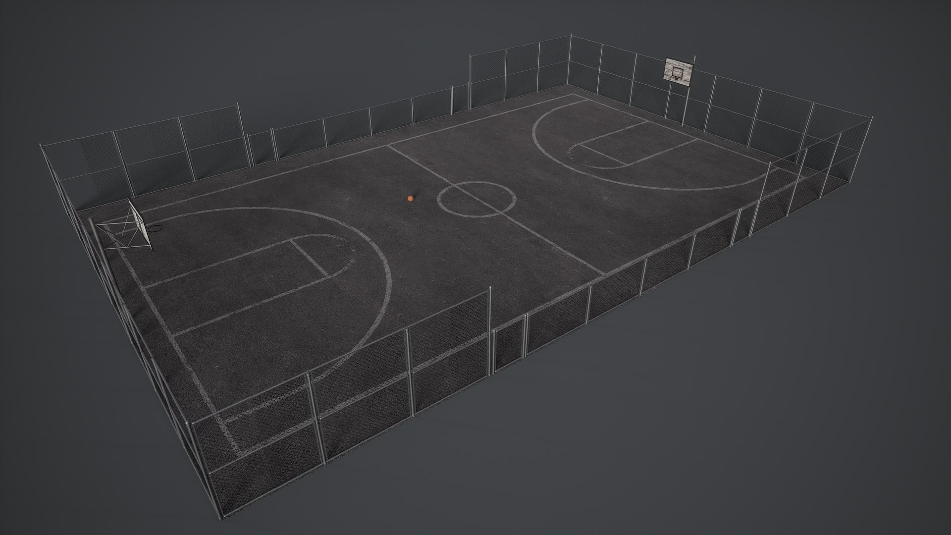 3D Model Basketball Court - TurboSquid 2111686