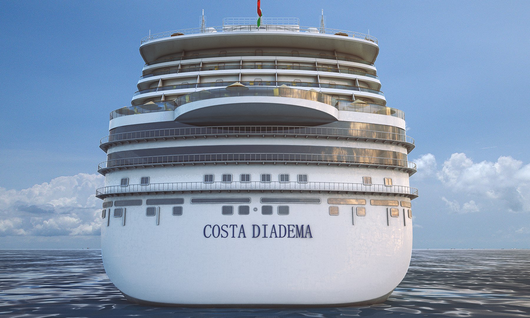 Realistic Cruise Ship Costa 3D Model - TurboSquid 1412289