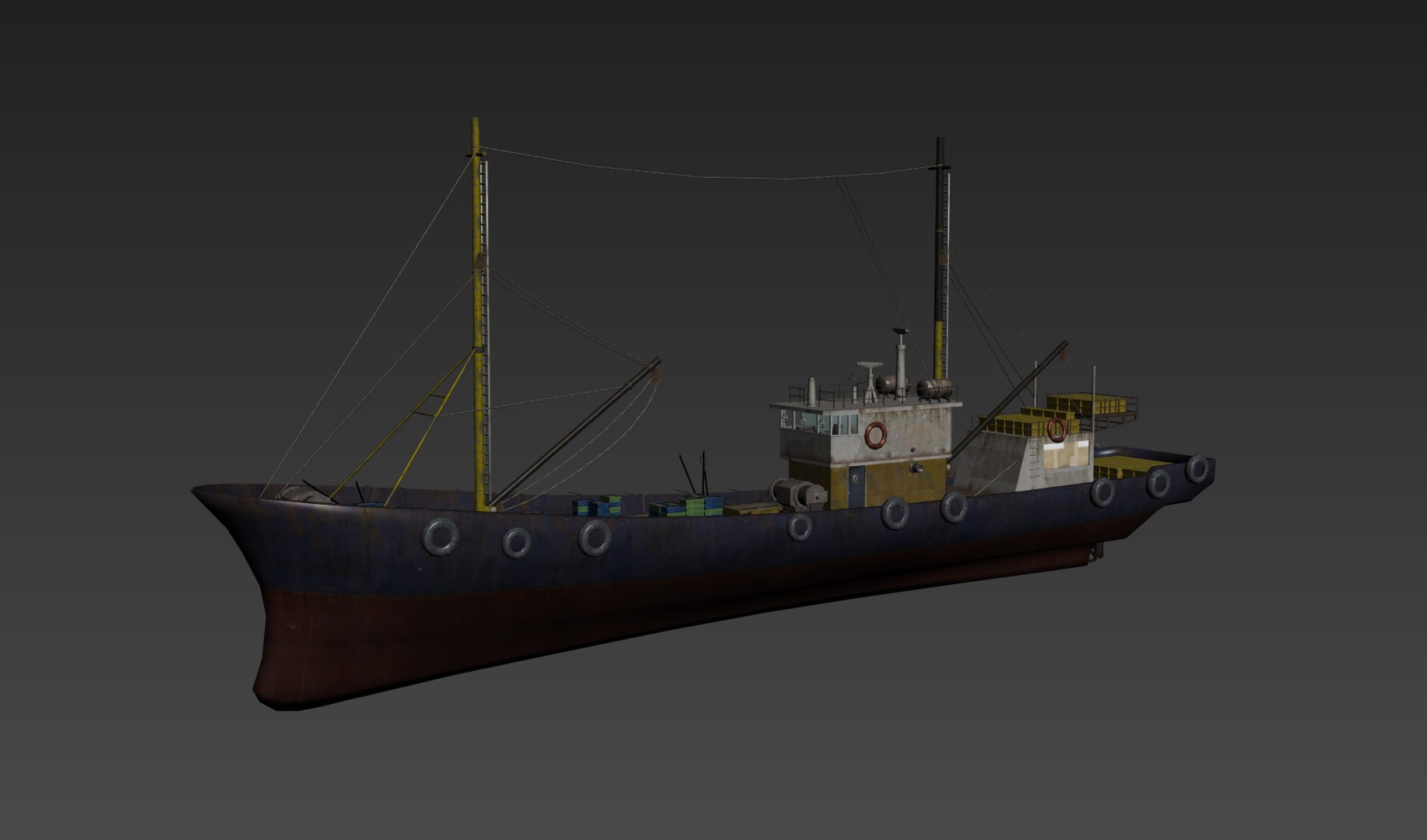 Fishing Ship 3d Fbx