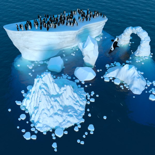 Photorealistic render ready iceberg 3D model - TurboSquid 1367285