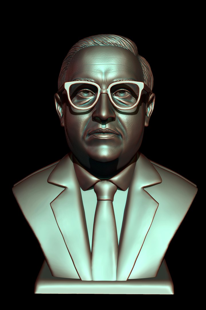 3D Dr BR Ambedkar Model - TurboSquid 1951419
