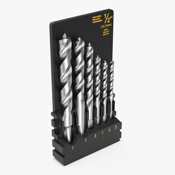 Steel HSS Pilot Point Drill Bit Set 3D 모델 - TurboSquid 2081339
