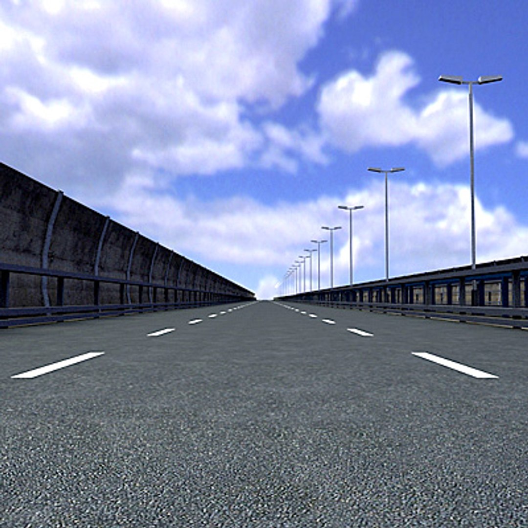 3d Model Autopista Highway Segment