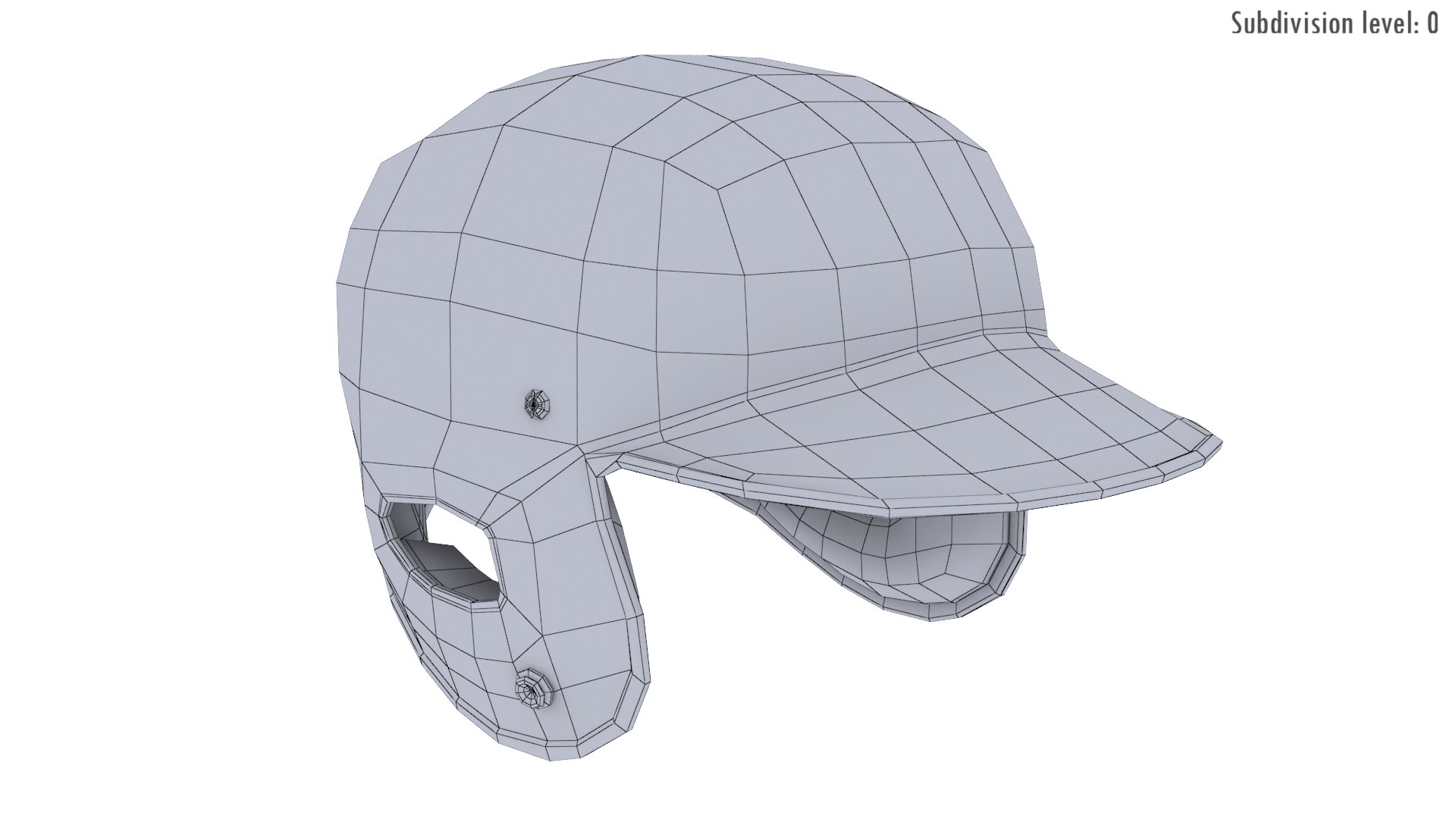 3D Model Batting Baseball Helmet - TurboSquid 2266479