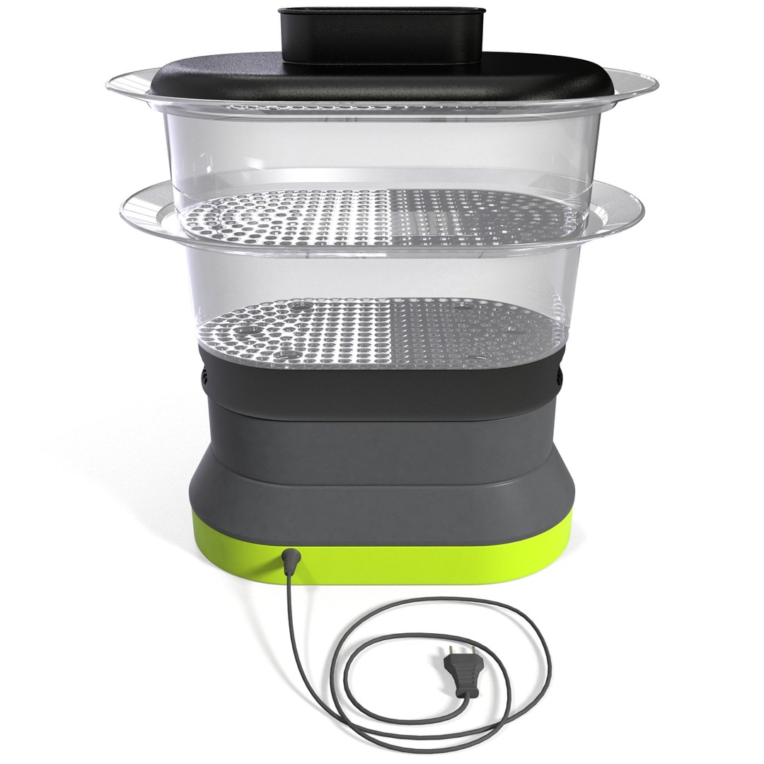 3d 4 quart food steamer model