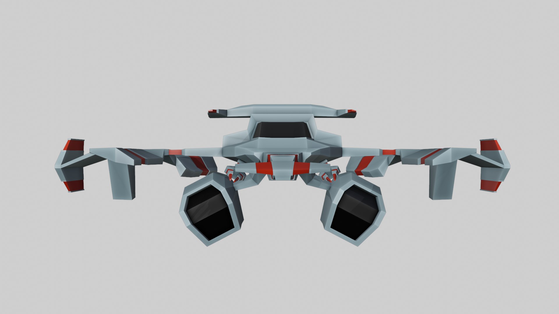 Low Poly Spaceship 3D Model - TurboSquid 2042780