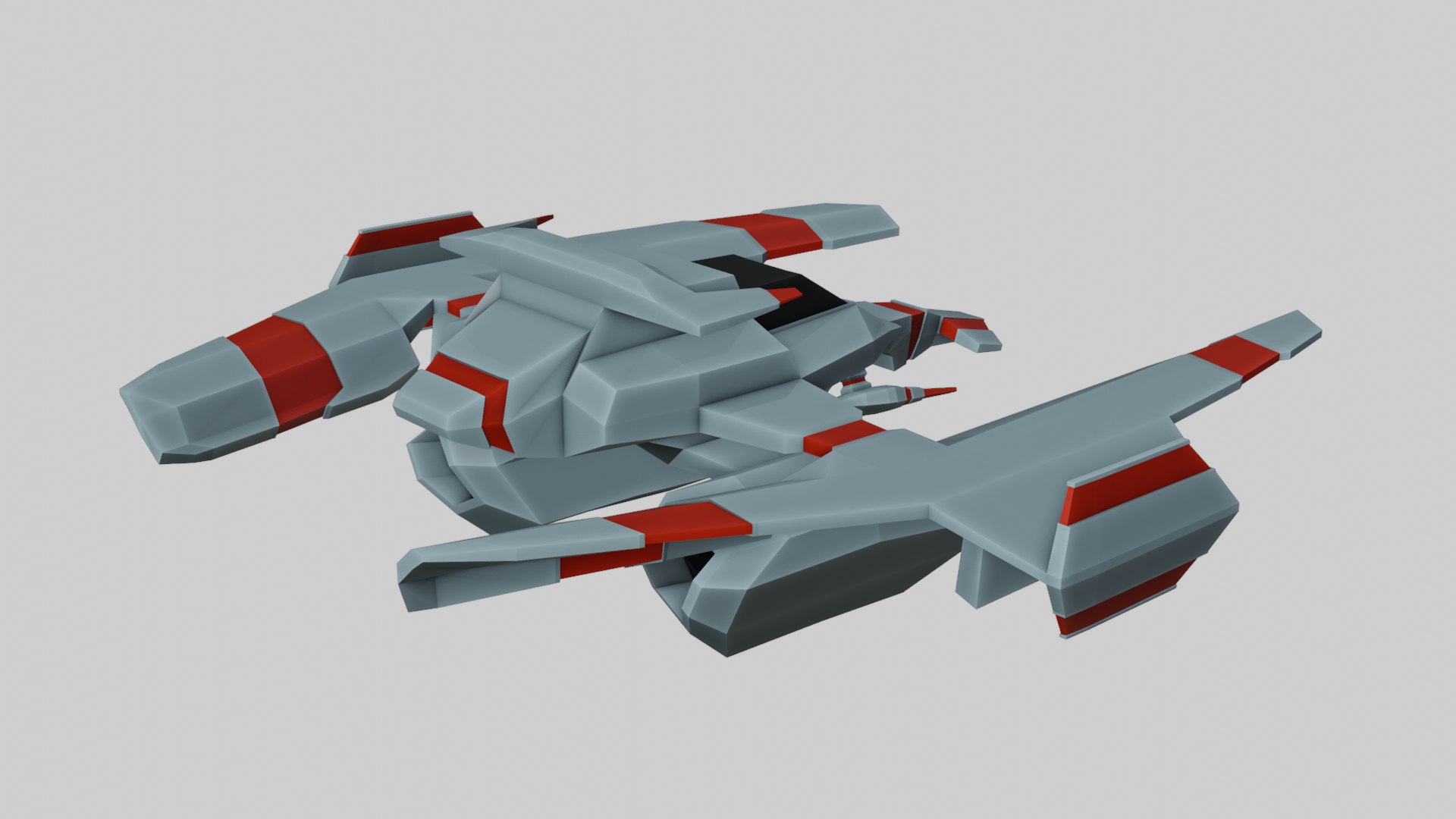 Low Poly Spaceship 3D Model - TurboSquid 2042780