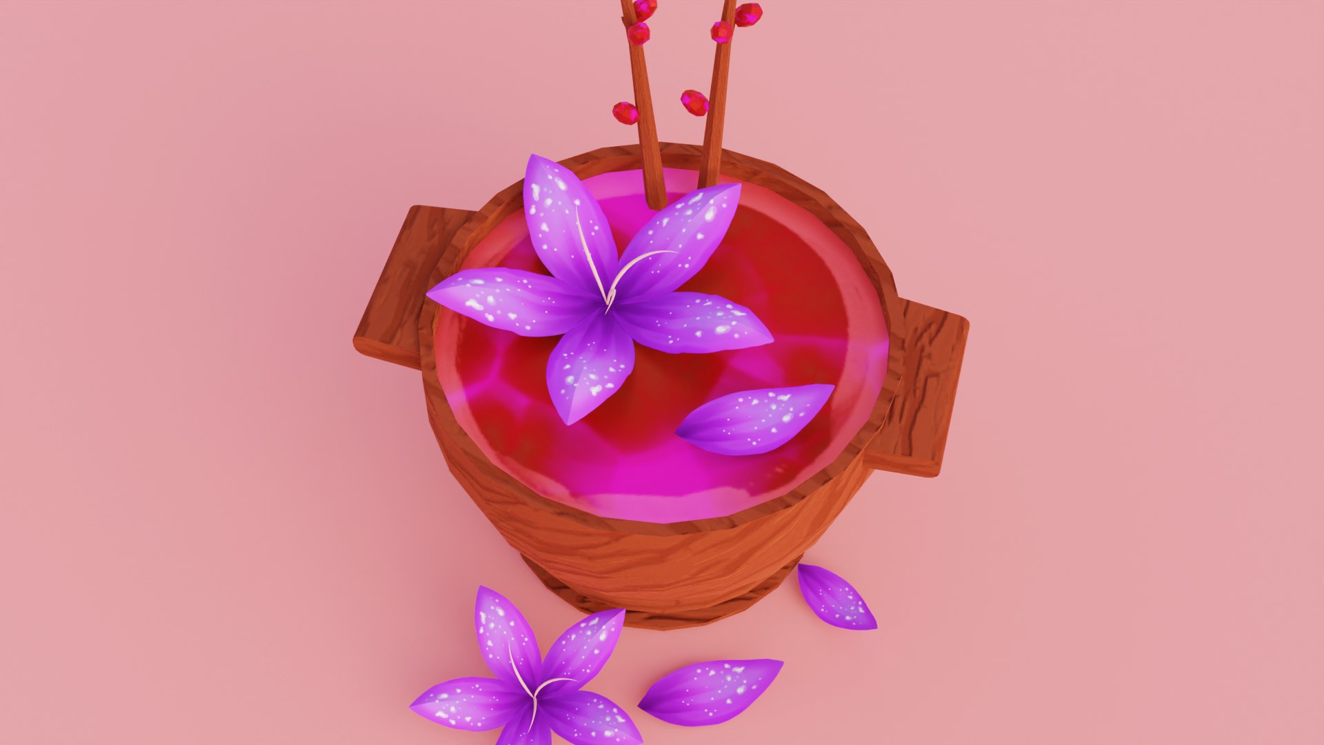 3D Stylized Flower Soup - TurboSquid 2070615