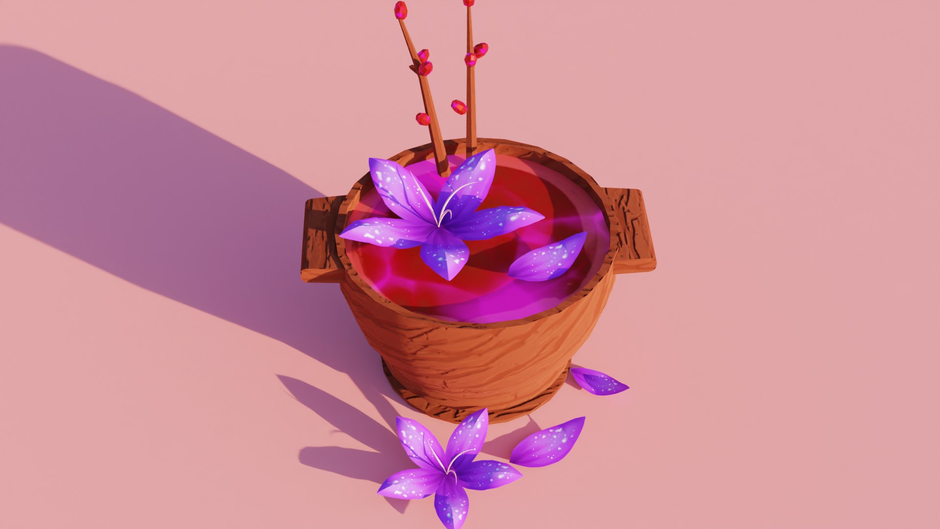 3D Stylized Flower Soup - TurboSquid 2070615