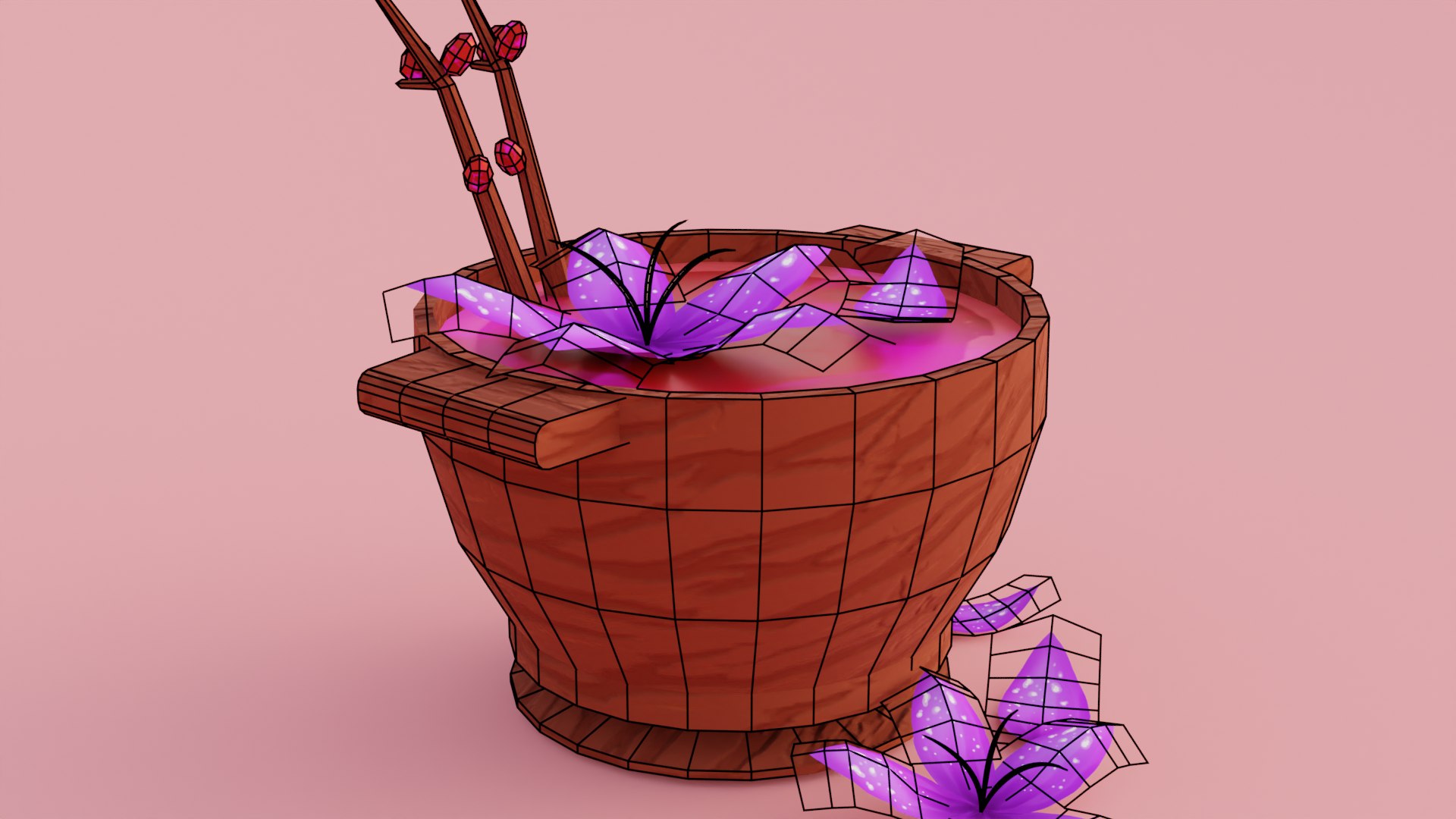 3D Stylized Flower Soup - TurboSquid 2070615