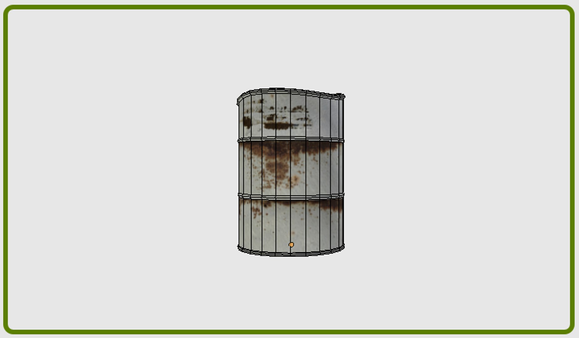 Free Rust Barrel 3d Model