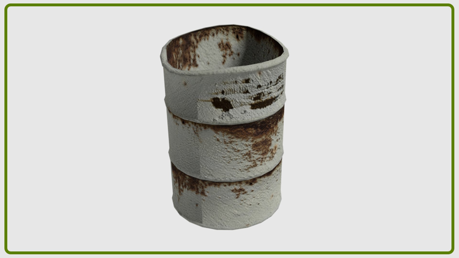 Free Rust Barrel 3d Model
