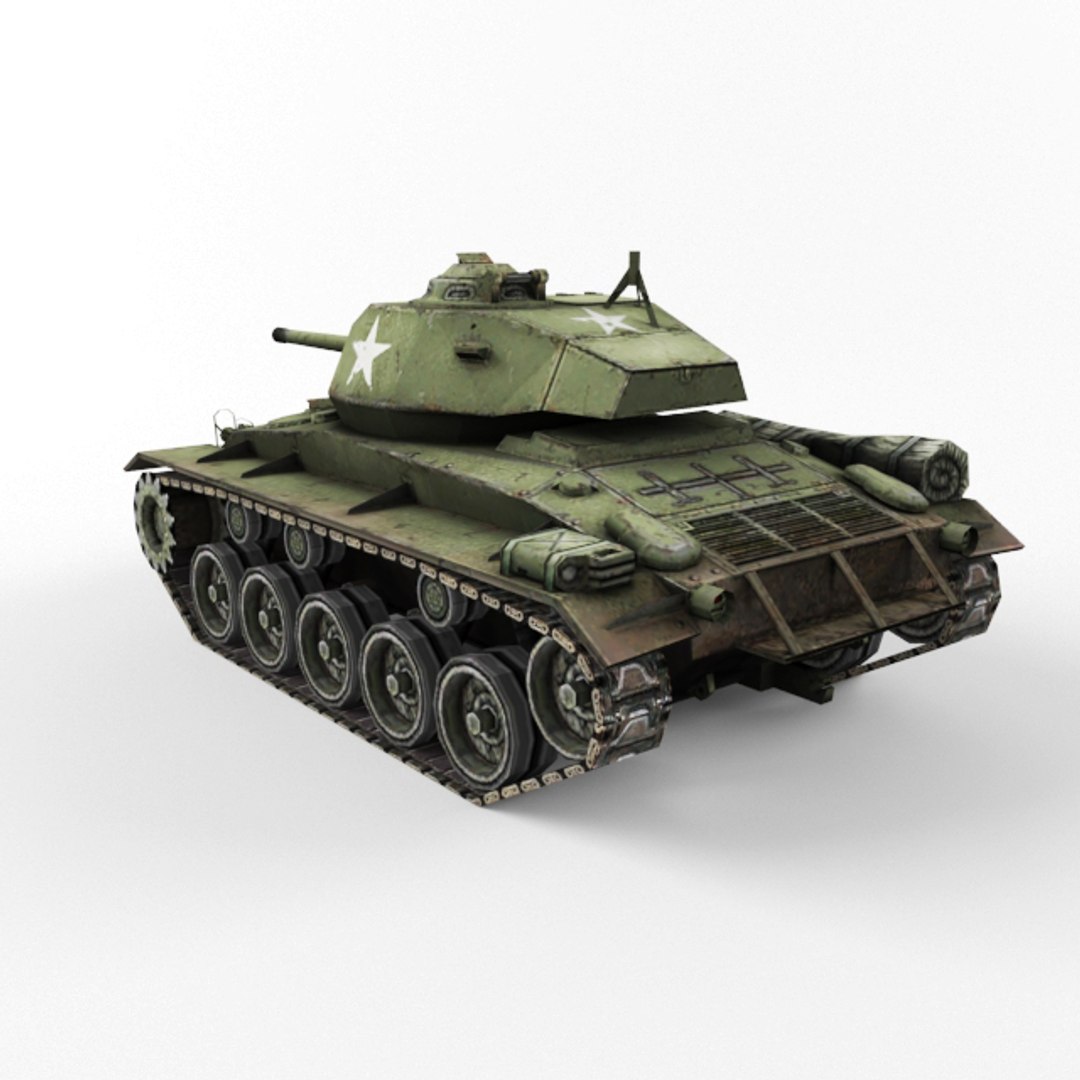 M24 Chaffee 3d Model