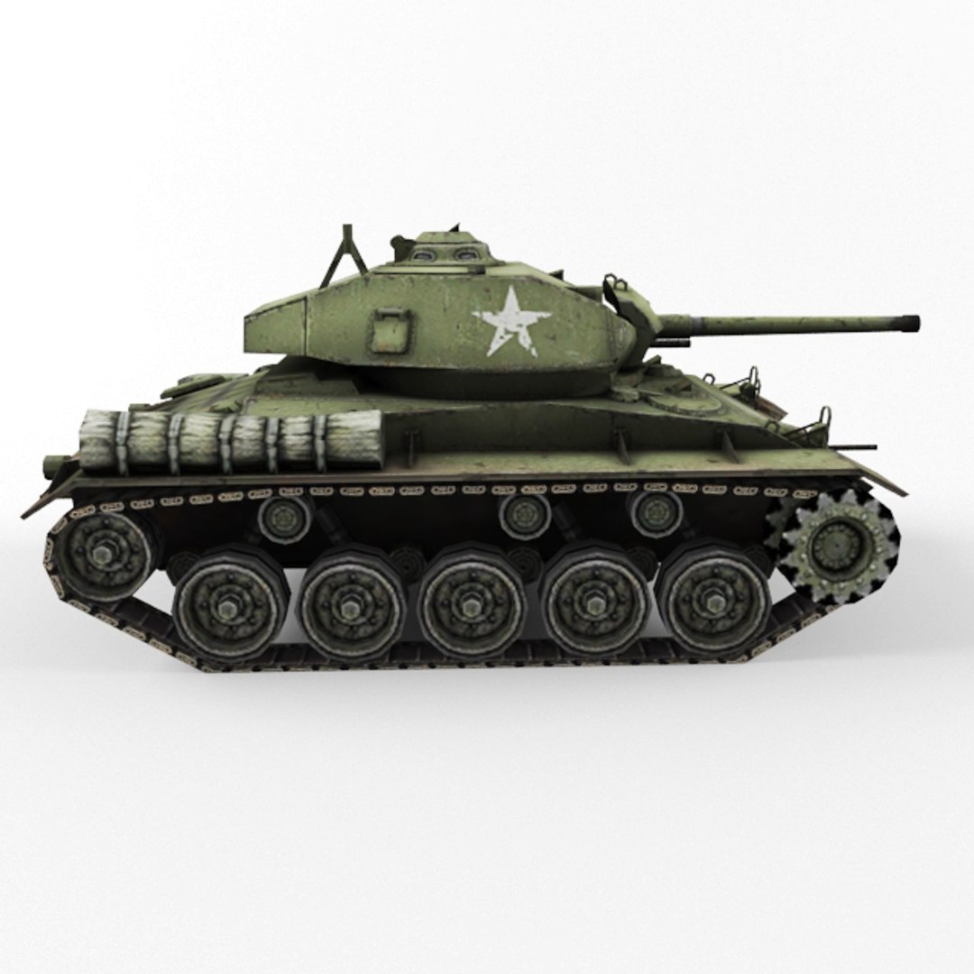 M24 Chaffee 3d Model