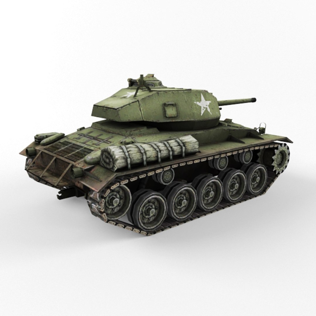 M24 Chaffee 3d Model