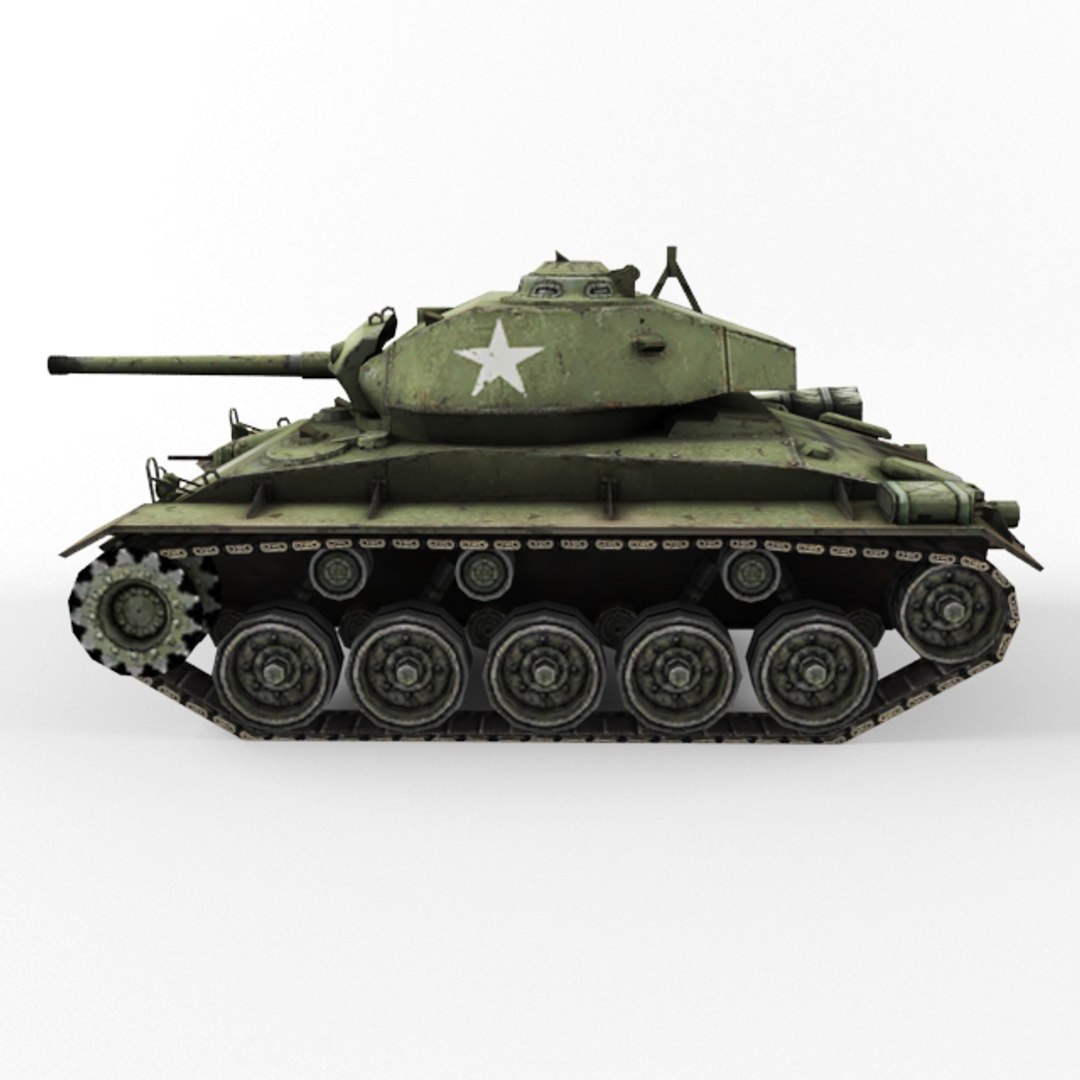 M24 Chaffee 3d Model
